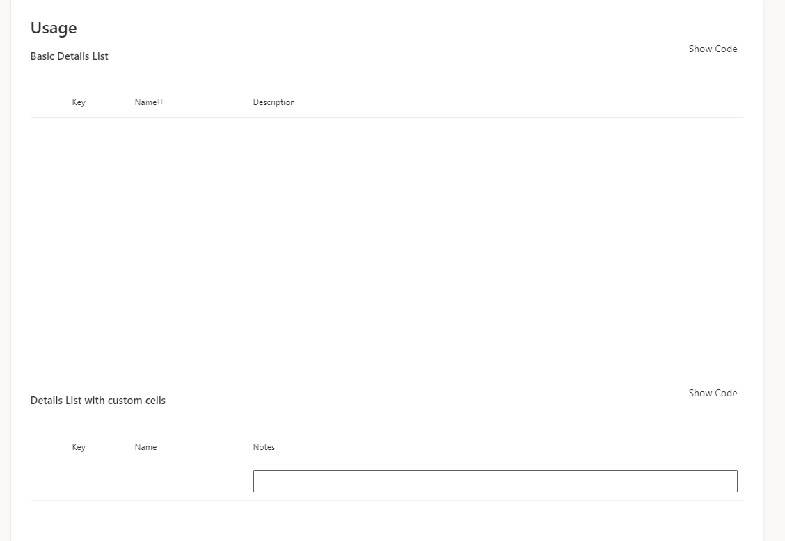 DetailsList column does not render if item source is empty · Issue #373 · BlazorFluentUI ...
