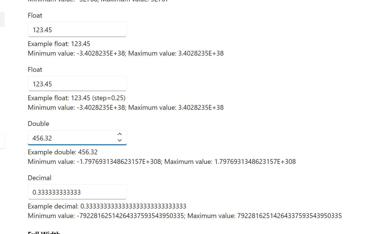 fix: double and float decimals not showing up in FluentNumberField · Issue #185 · microsoft ...