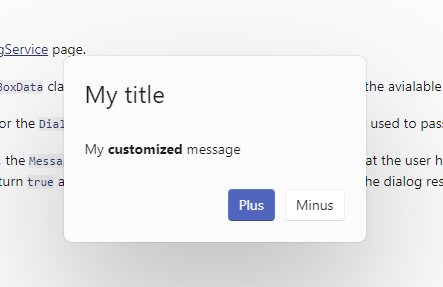 feat: Change the icon location in the MessageBox to the Title instead of in the body · Issue ...