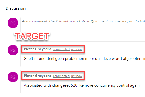 Comments in migrated work items are not displayed in Discussion tab ...