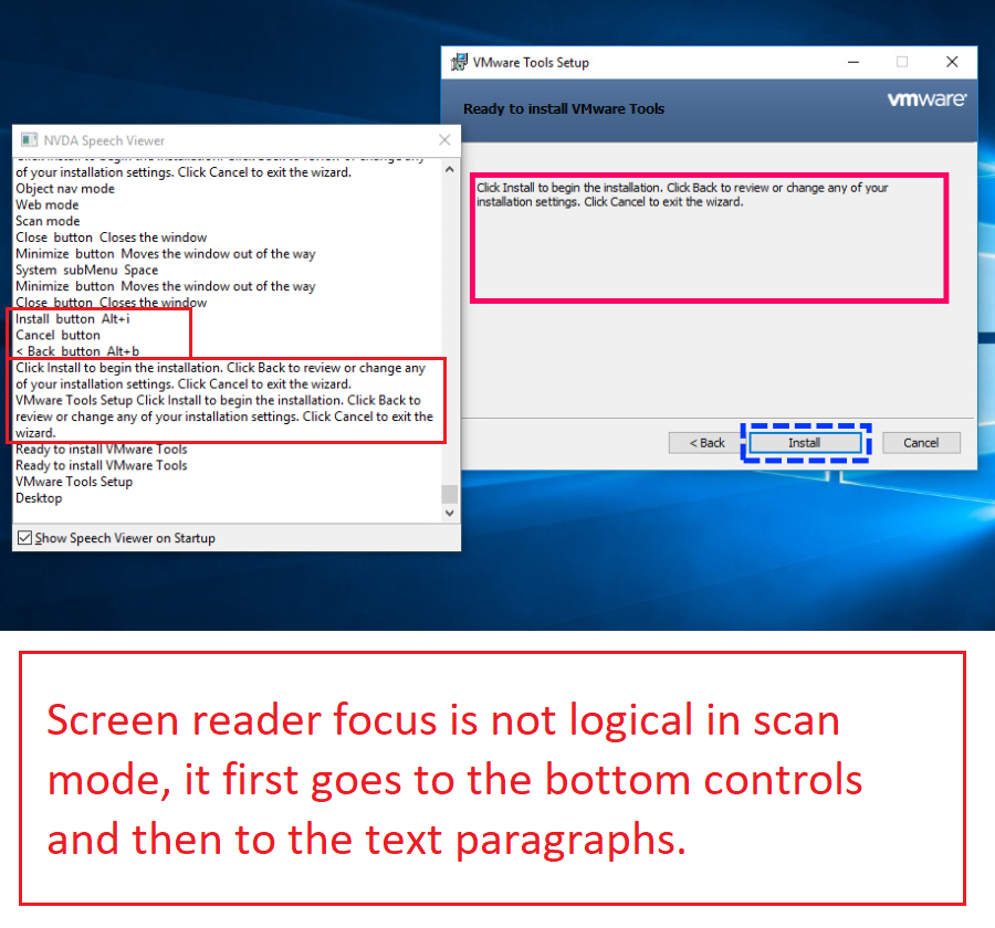 [Accessibility] GUI items are in wrong order in VerifyReadyDlg in WixUIExtension lib · Issue ...
