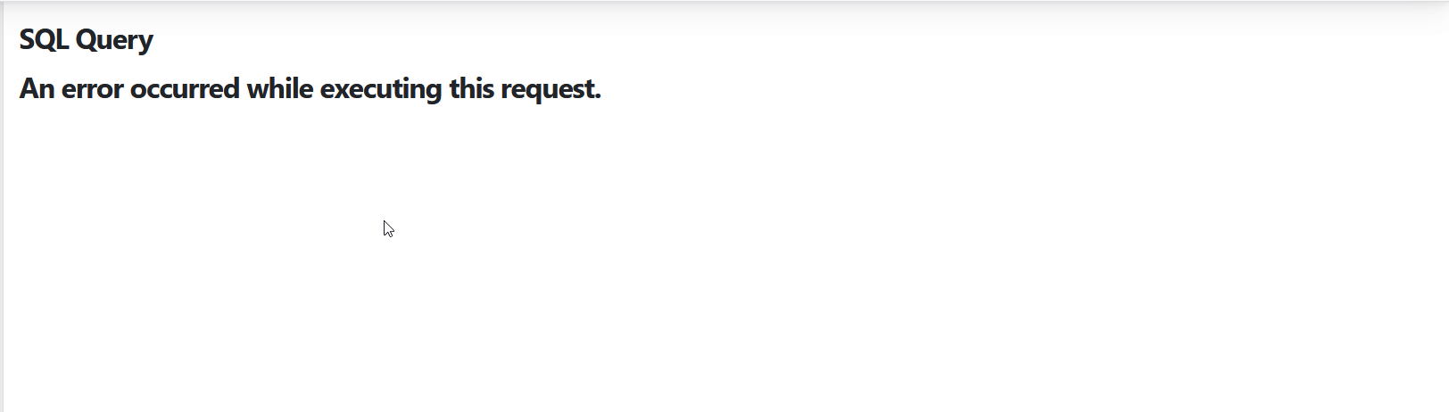 Error when executing empty query at Run Sql Query · Issue #8434 ...