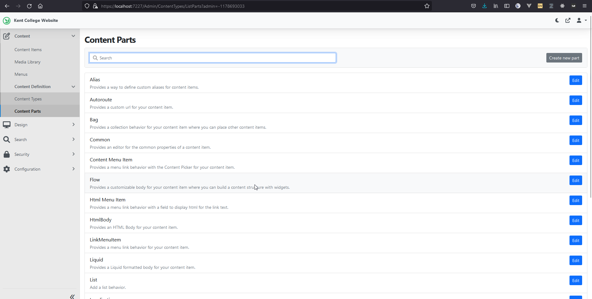 Enabling File Content Definition at a fresh installation on OC 1.4 hides Content Parts · Issue ...