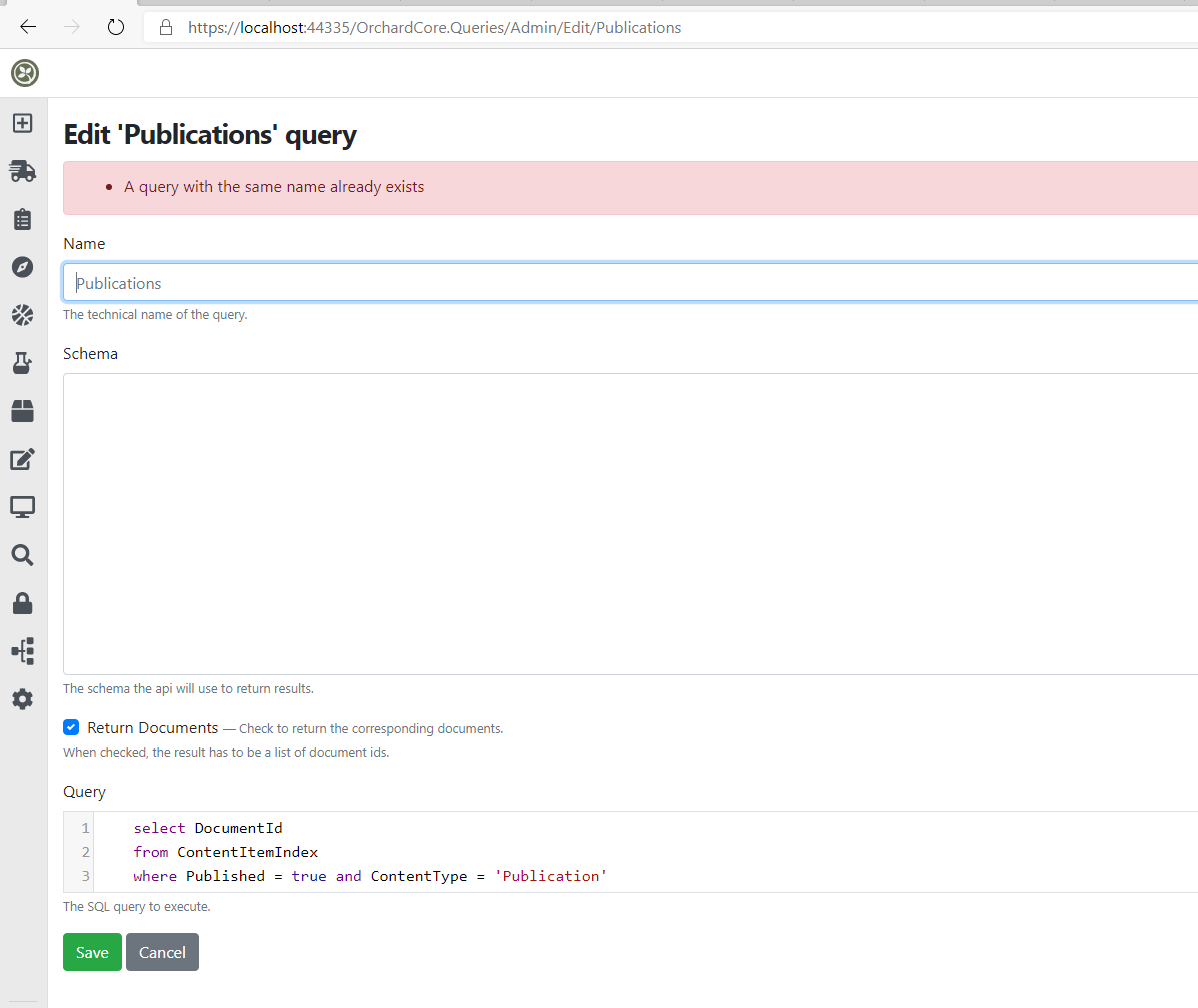 Updating Sql Query Is Broken · Issue 4840 · Orchardcmsorchardcore