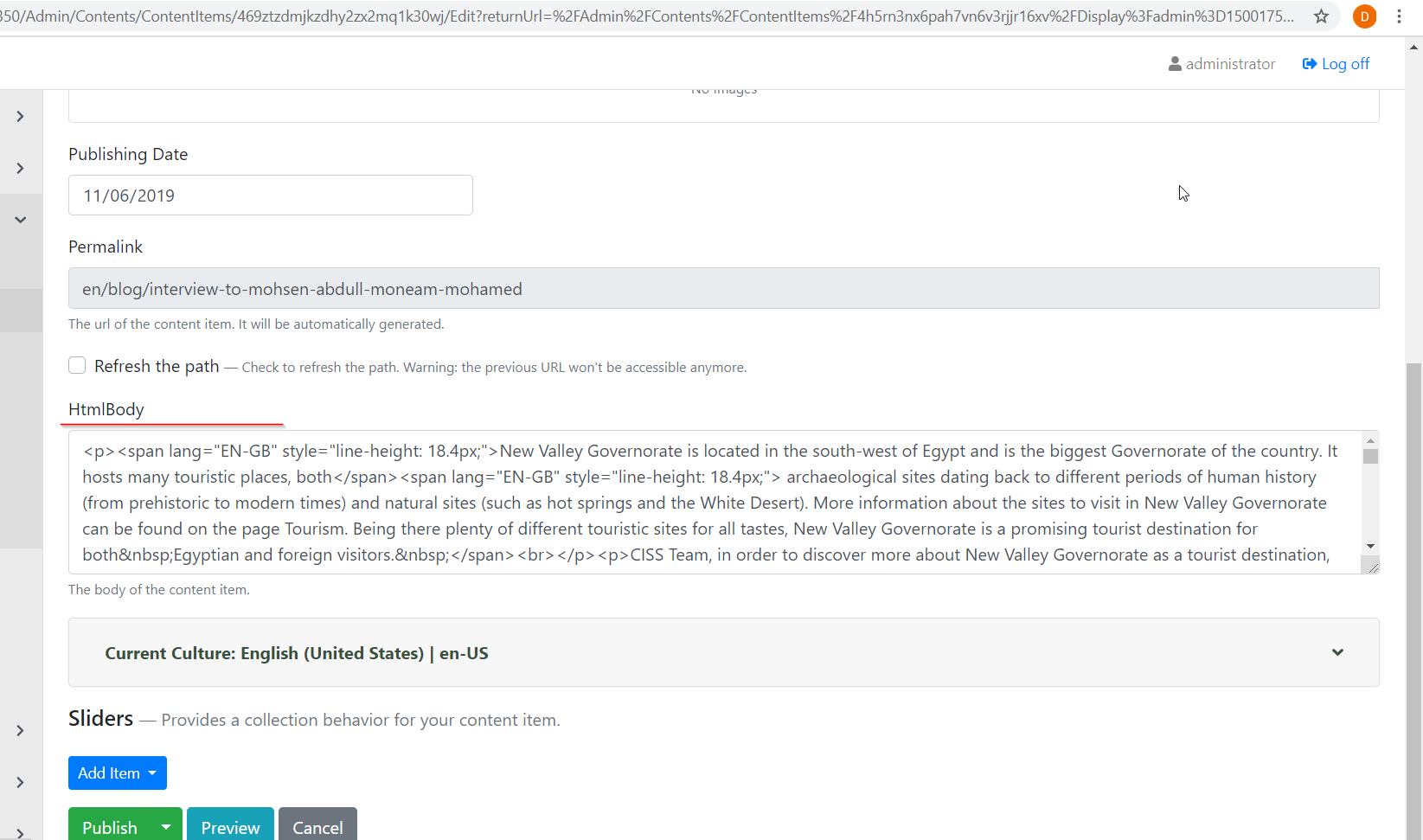 HtmlBody update part is broken · Issue #5262 · OrchardCMS/OrchardCore · GitHub