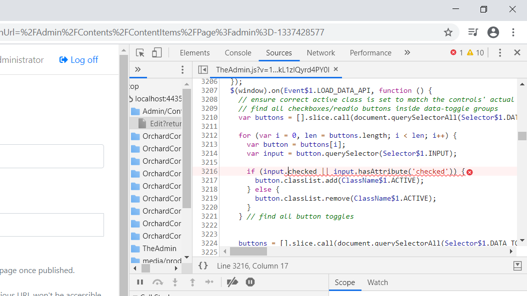 jQuery error at Admin theme · Issue #5635 · OrchardCMS/OrchardCore · GitHub