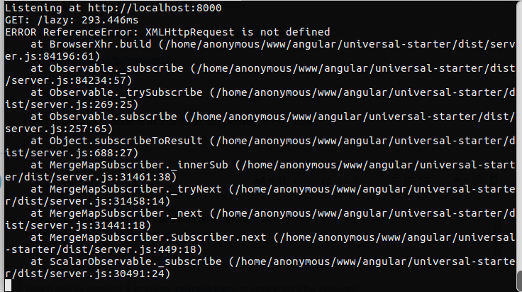 XMLHttpRequest is not defined · Issue #401 · angular/universal-starter · GitHub