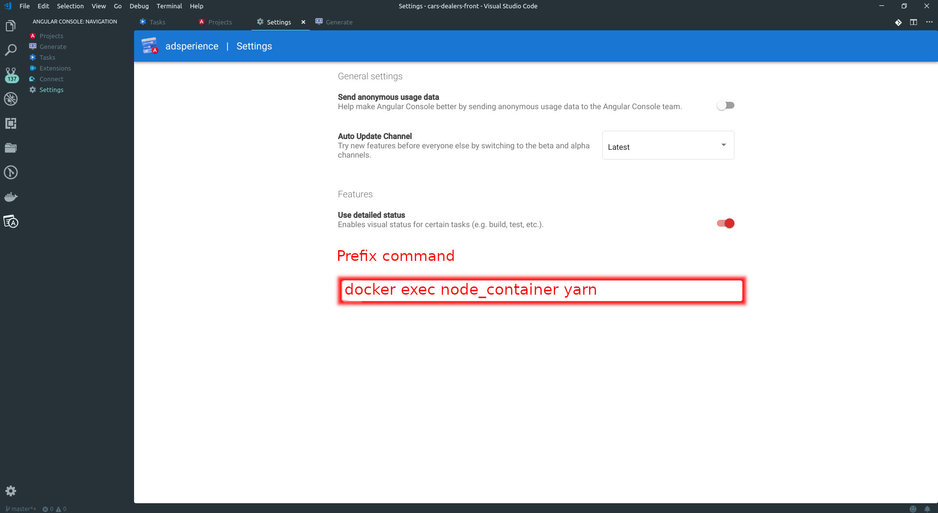 Feature idea: run angular-console into docker container or add prefix to each command · Issue ...