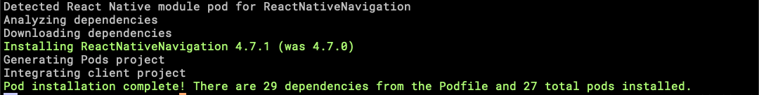 Podfile is not updating correctly with upgrades · Issue #5897 · wix/react-native-navigation · GitHub