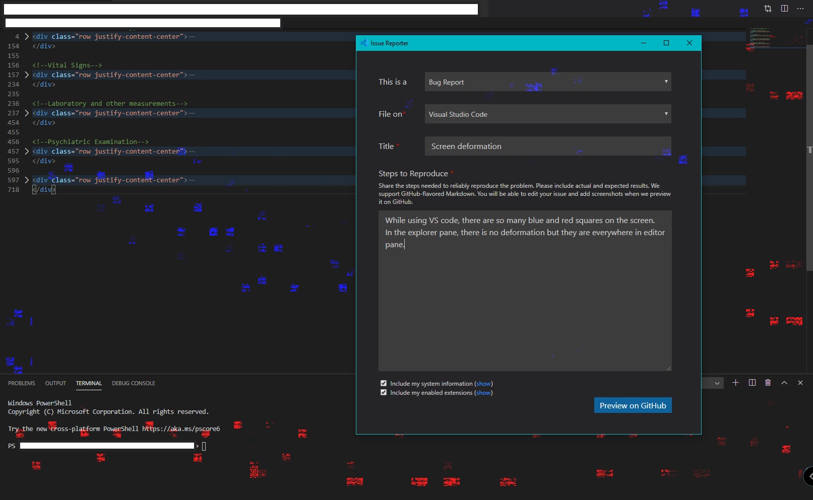 Screen deformation · Issue #98183 · microsoft/vscode · GitHub
