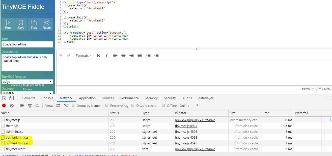 Tinymce Will Load Its Skin Same Skin 100 Times For 100 Textareas · Issue 2850 · Tinymce