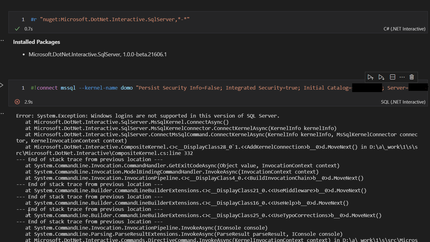 Add Azure Ad Mfa Support To Connect To Azure Sql Server · Issue 1819 · Dotnetinteractive · Github 2010