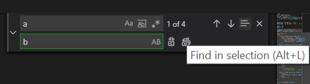 Find in Selection expands to whole line · Issue #80008 · microsoft ...