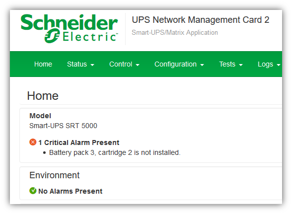 [hardware::ups::apc::snmp::plugin] mode "battery-status" and external ...