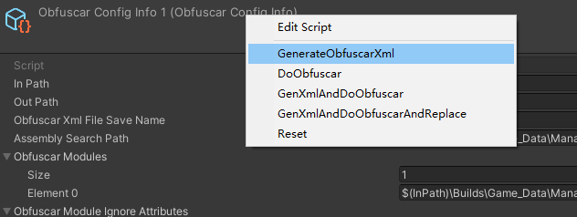 Github Sirlpc Generateobfuscarconfigforunity A Unity Engine Tool For