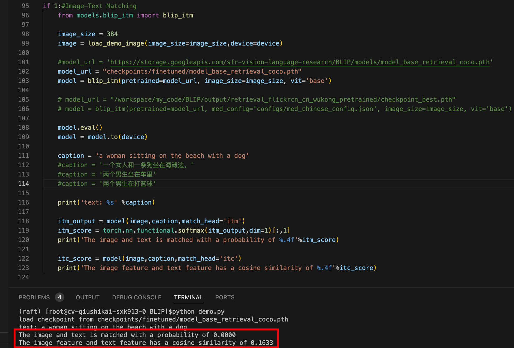 Image-Text Matching result werid · Issue #167 · salesforce/BLIP · GitHub