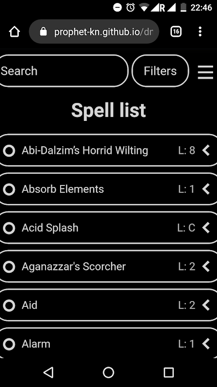 PCF-5: Spells falling off edges on android · Issue #41 · prophet-kn/dnd_spells_book · GitHub