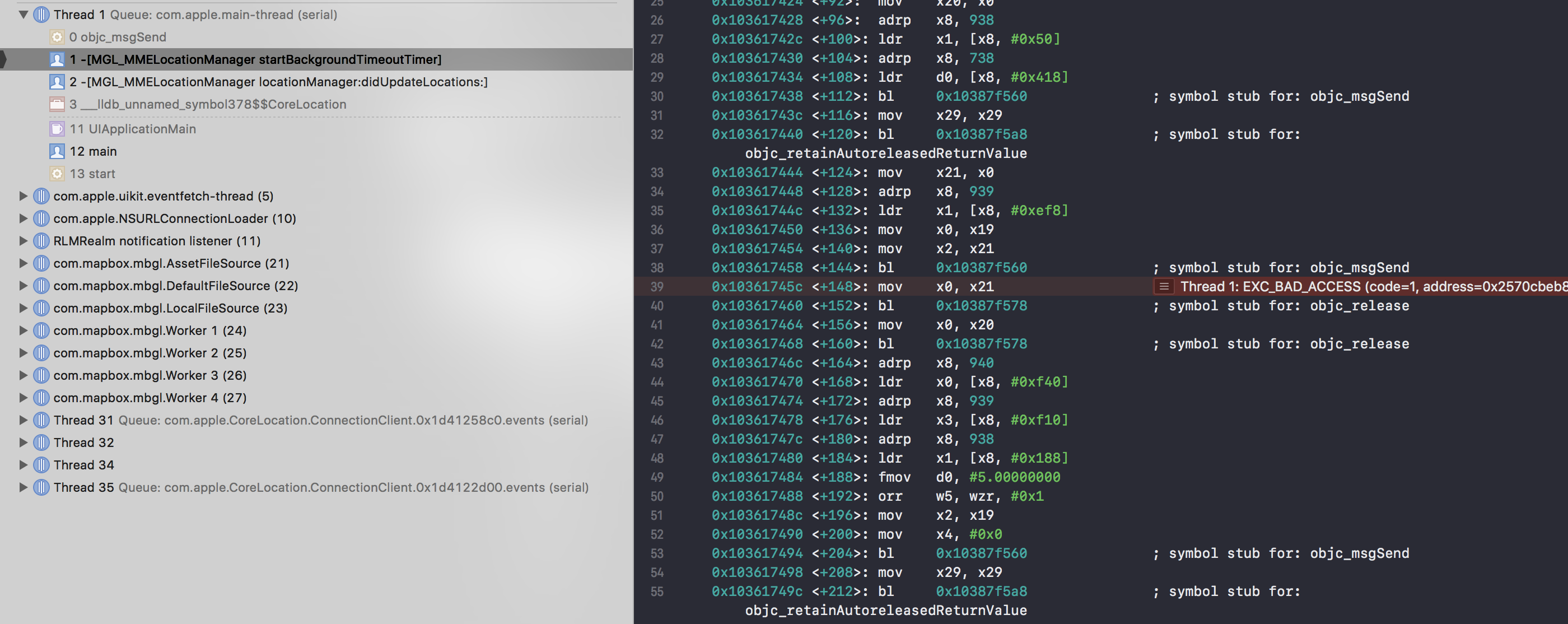 Location manager randomly crashes on the latest version · Issue #12325 ...