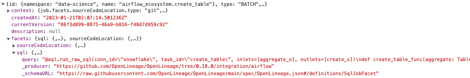 Airflow Operator: non SQL code should be returned in the SourceCodeJobFacet instead of the ...