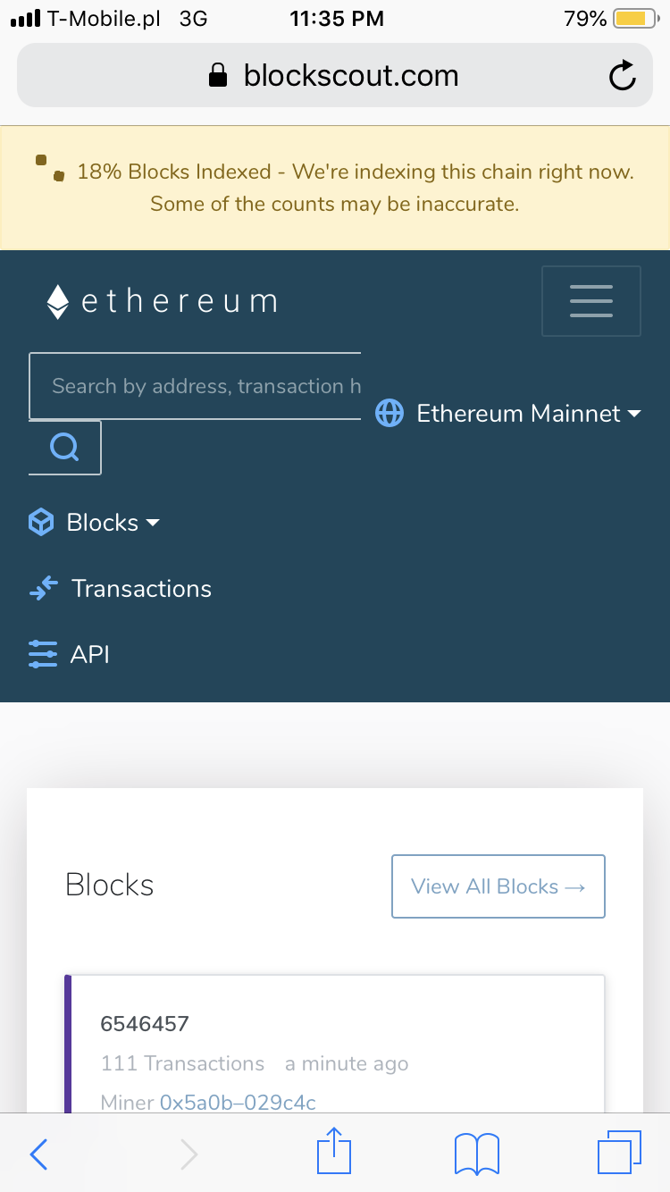 Mobile search bar and network ui bug · Issue #952 · blockscout/blockscout · GitHub
