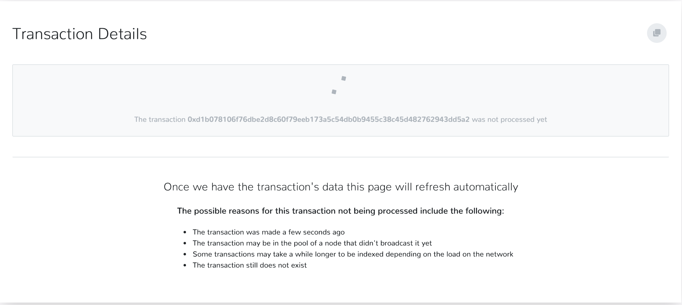 Error in tx not found message for RSK network · Issue #1339 · blockscout/blockscout · GitHub