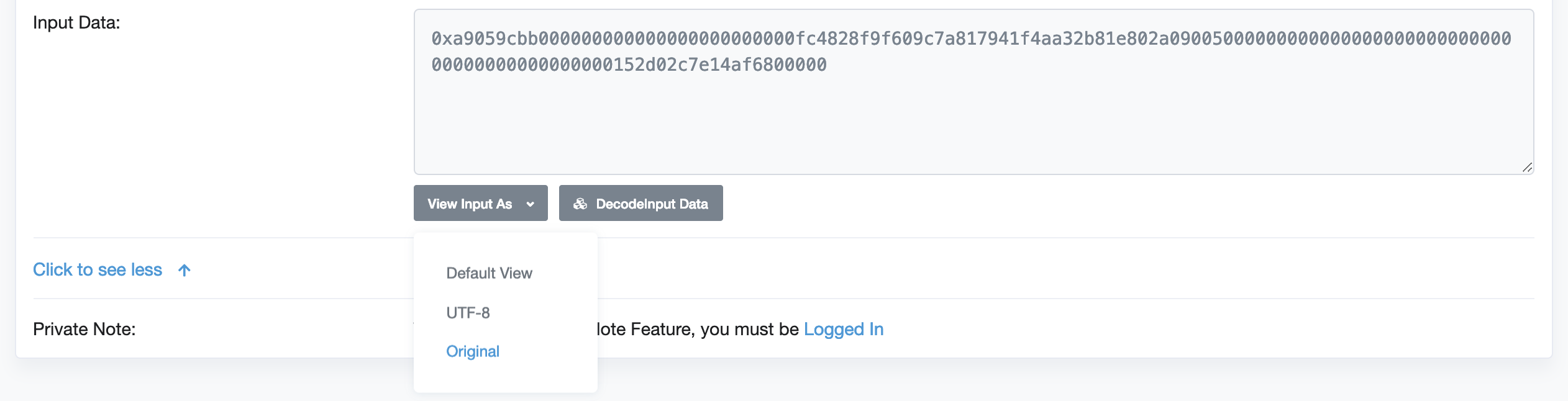 Option to decode input as UTF-8 · Issue #1463 · blockscout/blockscout · GitHub