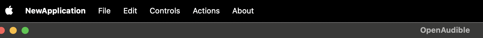 Menu bar shows app is called NewApplication (MacOS Sonoma) · Issue #1286 · openaudible ...