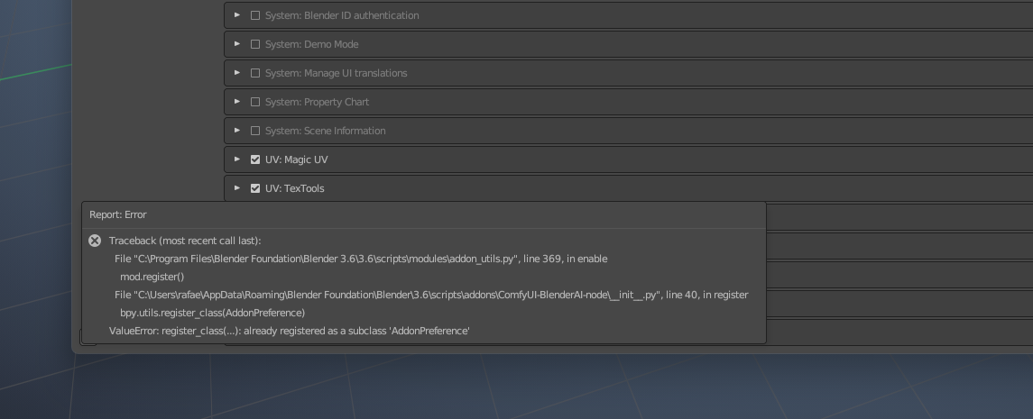 Blender 36 Comfyui Error · Issue 22 · Aigodlikecomfyui Blenderai Node · Github