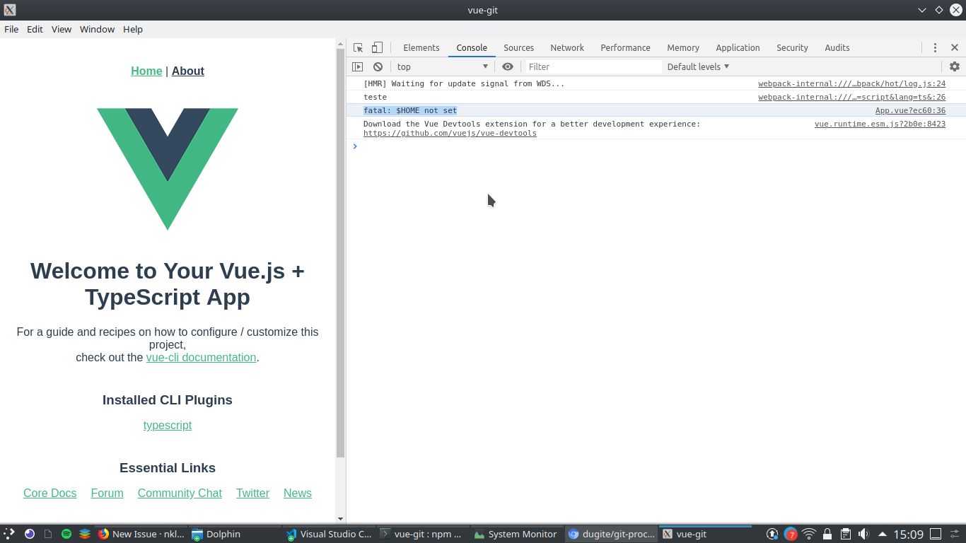 Variable $Home is not set in dugite · Issue #431 · nklayman/vue-cli-plugin-electron-builder · GitHub