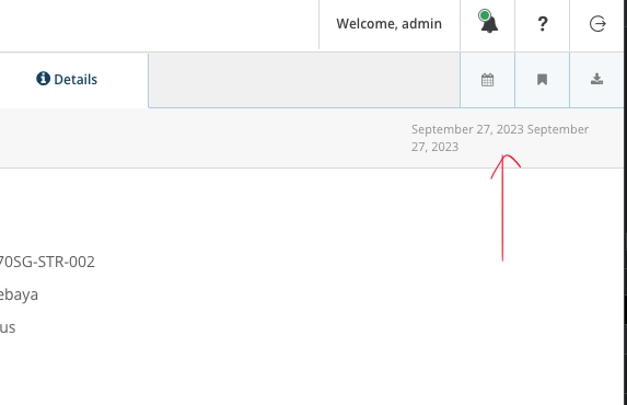 The details (summary report) header shows the date twice. · Issue #10081 · archesproject/arches ...