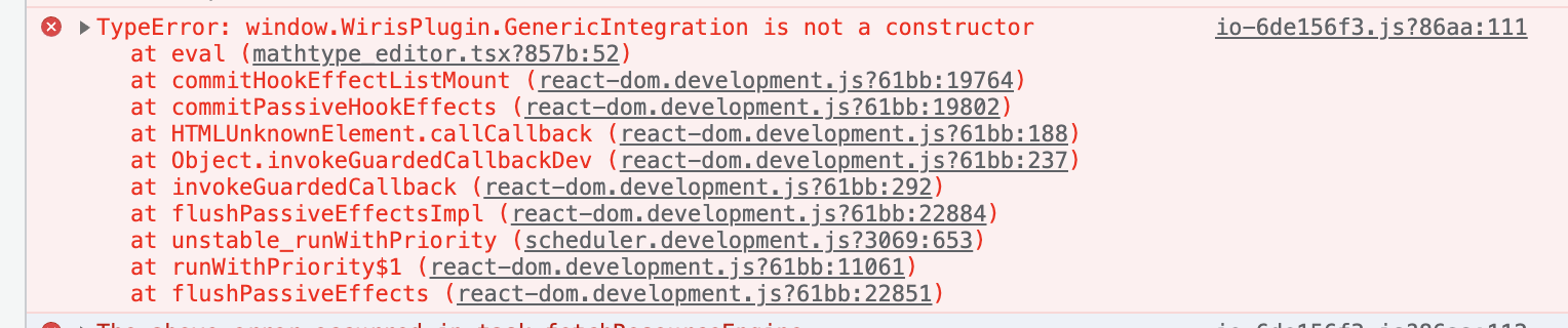 Uncaught TypeError: window.WirisPlugin.GenericIntegration is not a ...