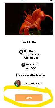 event view page - enable attendance · Issue #138 · ReCoded-Org/pebble-work-capstone-project · GitHub