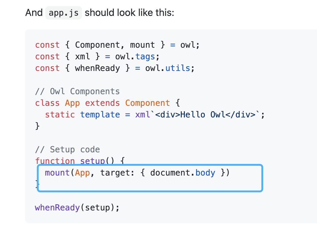 Doc Error · Issue #865 · odoo/owl · GitHub