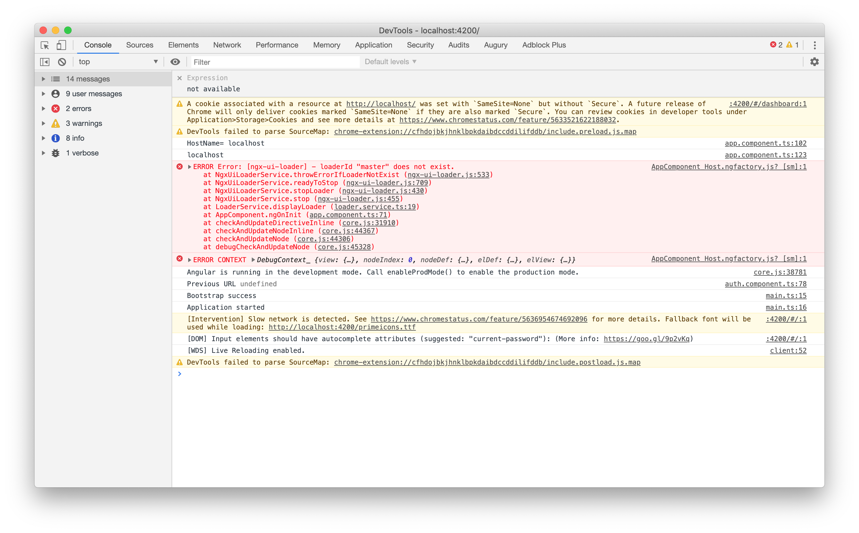 Error Ngx Ui Loader Loaderid X Does Not Exist Browsing Pages