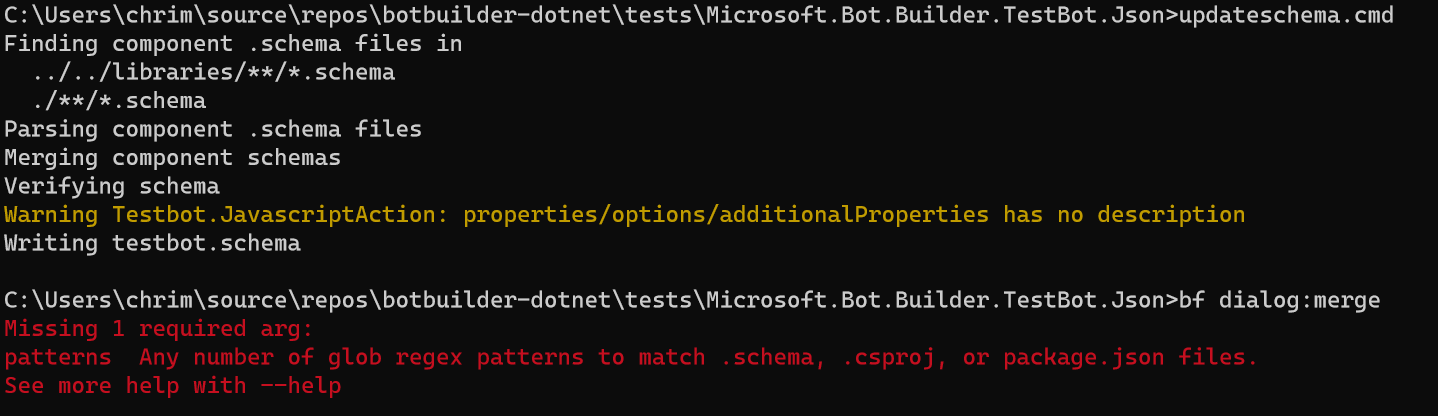 bf dialog:merge colors are bad · Issue #717 · microsoft/botframework-cli · GitHub