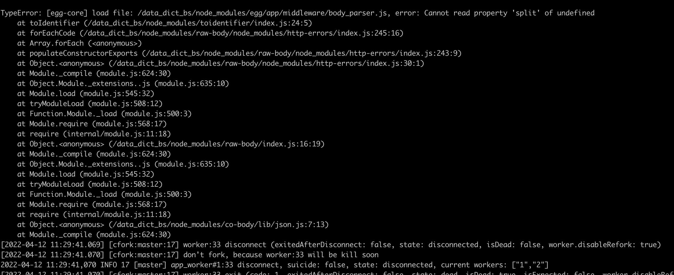 k8s pod里报middleware/body_parser.js split of undefined · Issue #4925 · eggjs/egg · GitHub