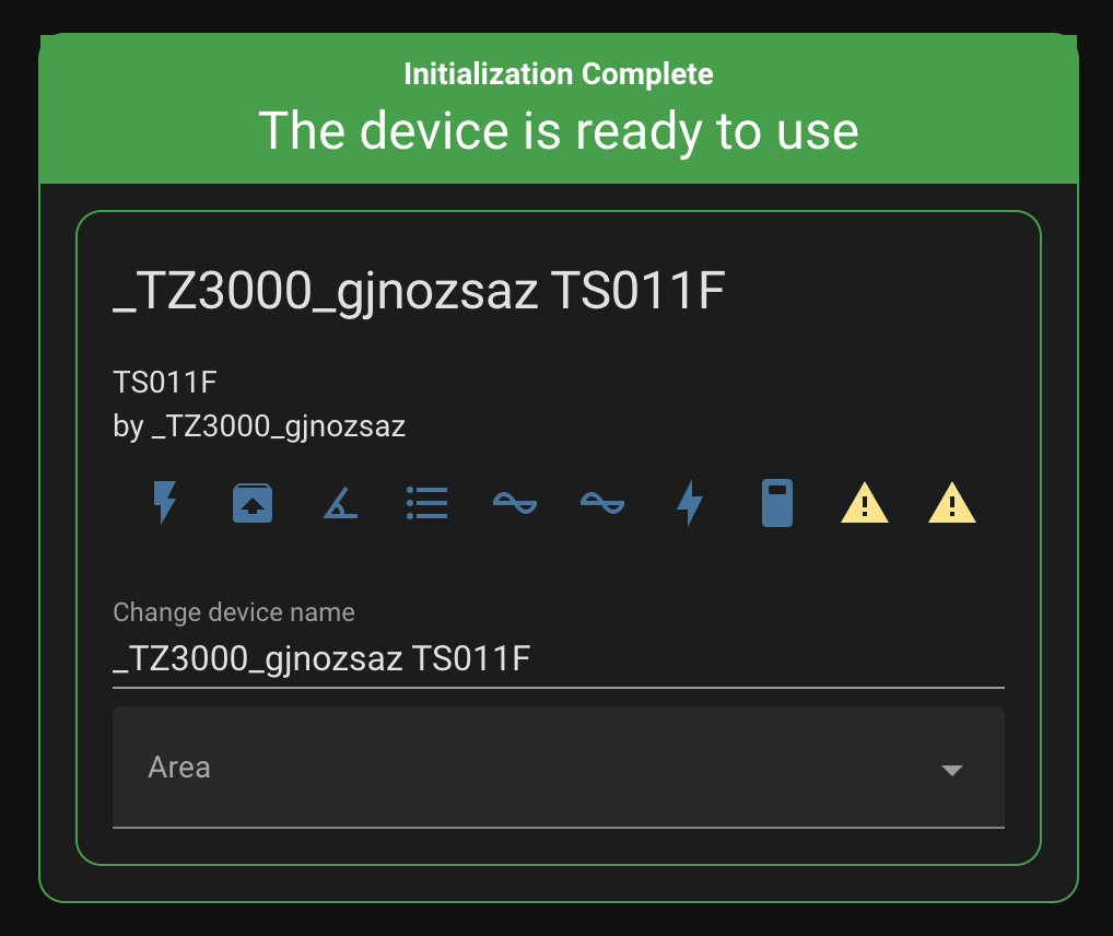 [BUG] Can't pair TS011F by _TZ3000_gjnozsaz · Issue #1922 · zigpy/zha-device-handlers · GitHub