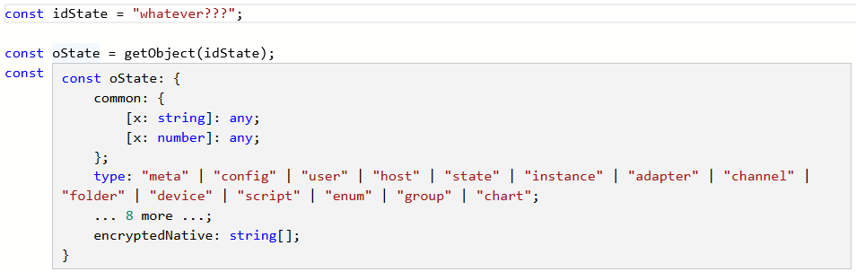 getObject in TypeScript returns defined as string · Issue #906 ...