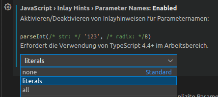 Inlay Hints for parameter names: Add anonymous functions as a selectable option · Issue #49537 ...