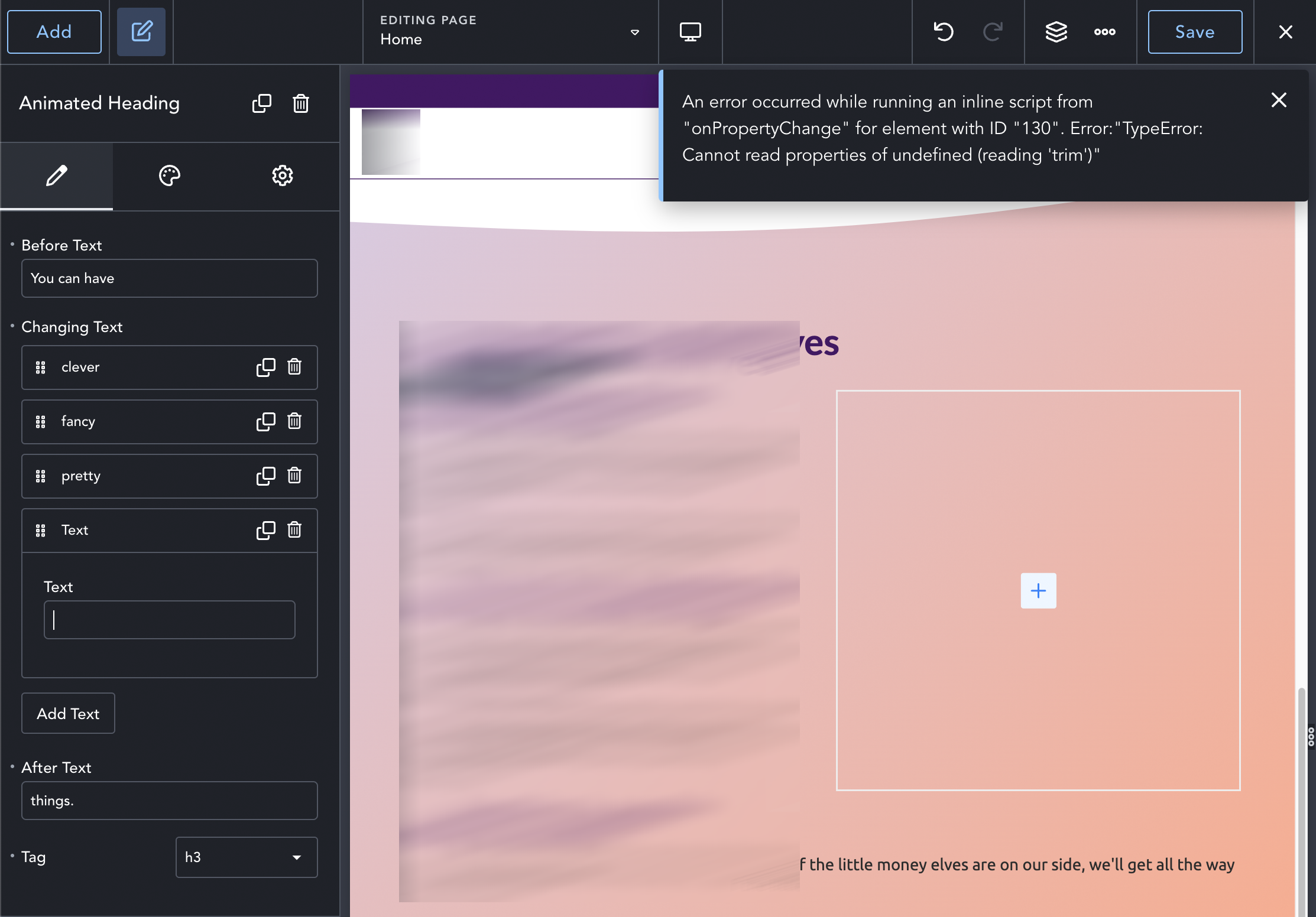 Bug in builder - animated headline JS issue · Issue #397 · soflyy/breakdance-bugs · GitHub
