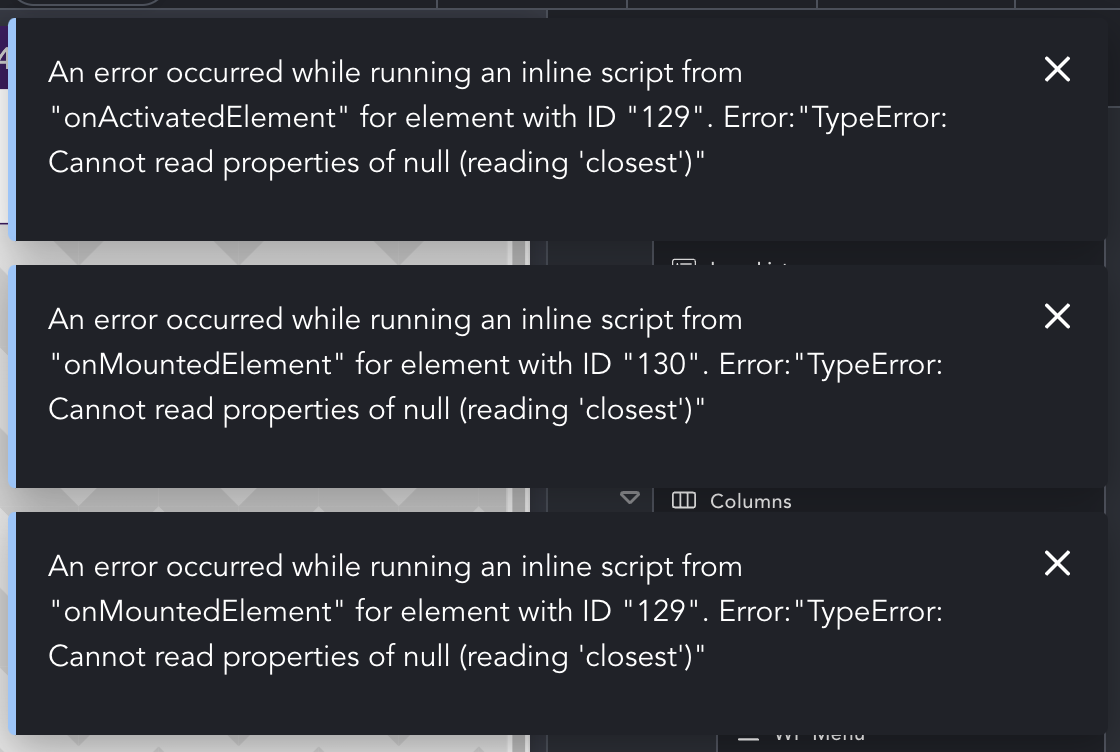 Editor errors · Issue #419 · soflyy/breakdance-bugs · GitHub