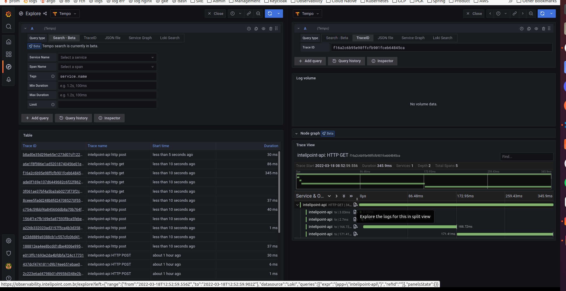 Tempo logs is searching the wrong time range · Issue #46731 · grafana ...