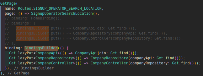 BindingsBuilder is not loading dependencies · Issue #616 · jonataslaw/getx · GitHub