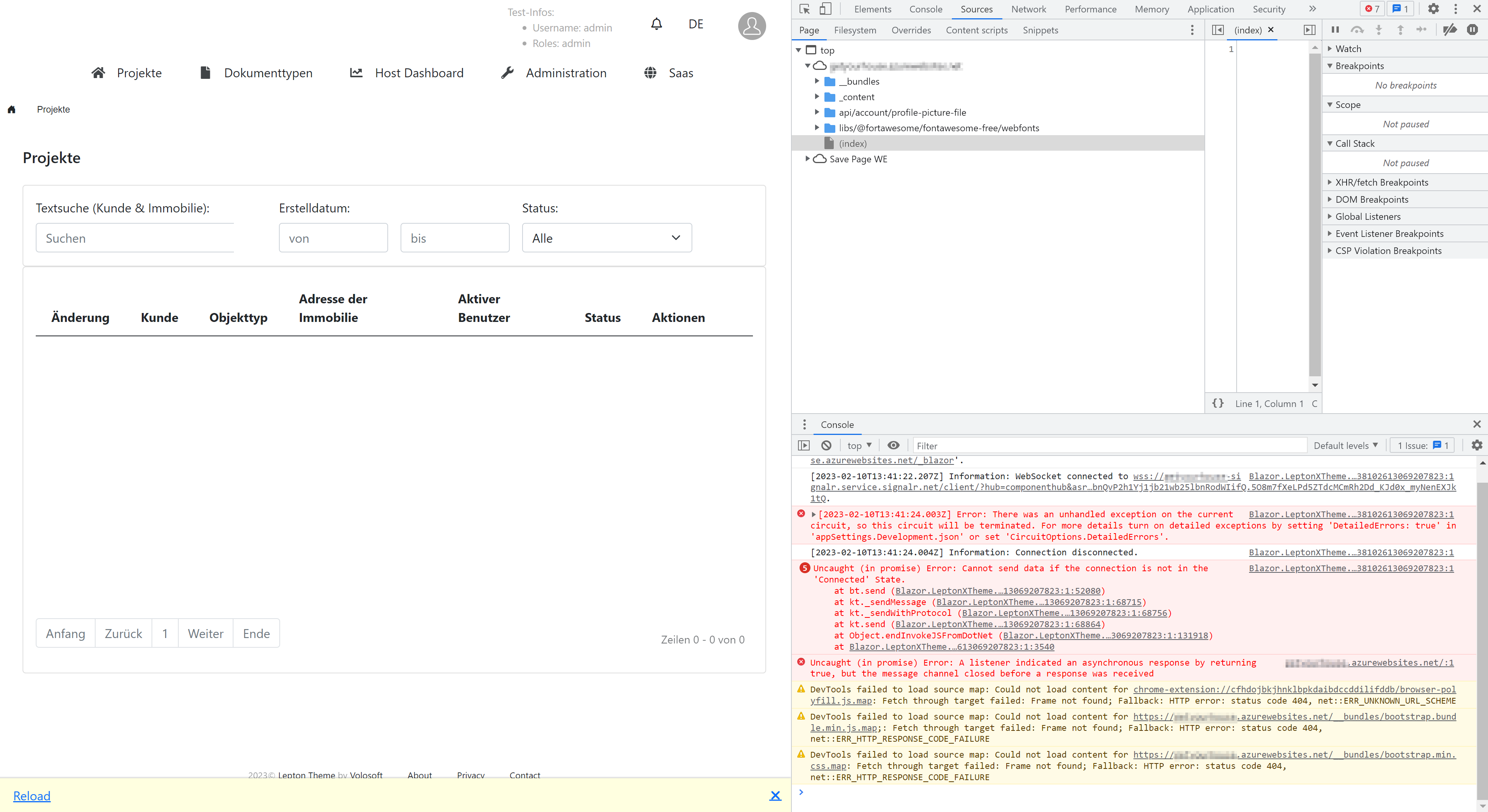 Error loading the theme after some inactive time · Issue #15681 · abpframework/abp · GitHub