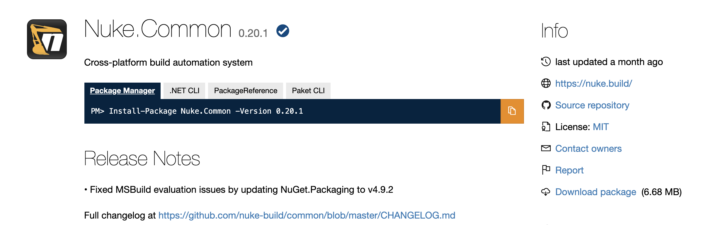 Add GitLink feature to nuget packages · Issue #290 · nuke-build/nuke · GitHub