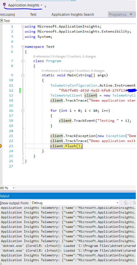 .Net Core 2 Console App and Application Insights · Issue #554 ...