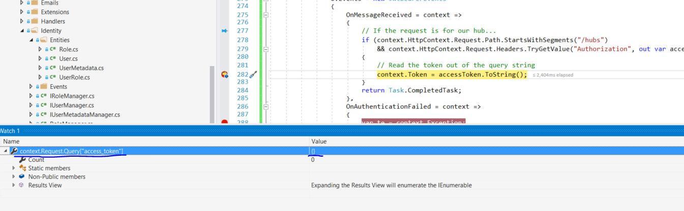 Signalr Authenticate Bearer Errorinvalidtoken · Issue 4620 · Dotnetaspnetcore · Github