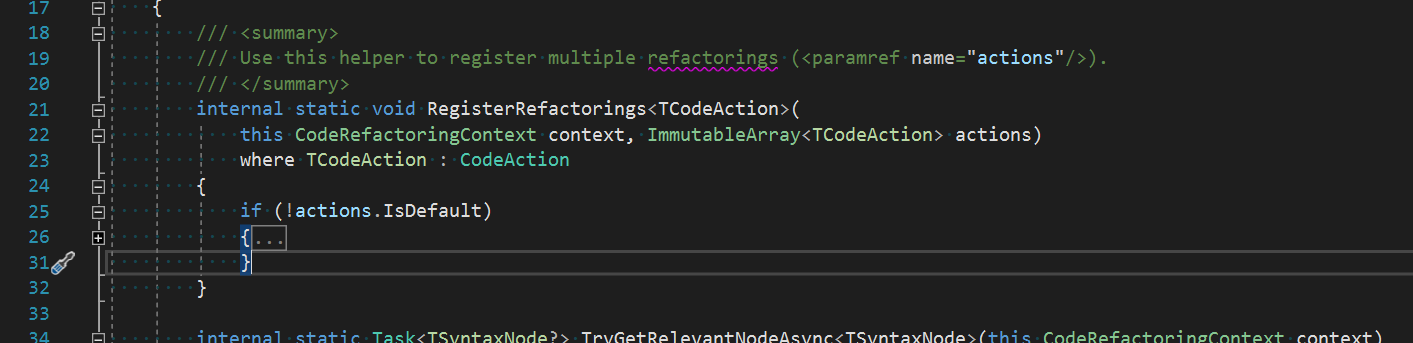 Unnecessary code colapse points · Issue #38567 · dotnet/roslyn · GitHub