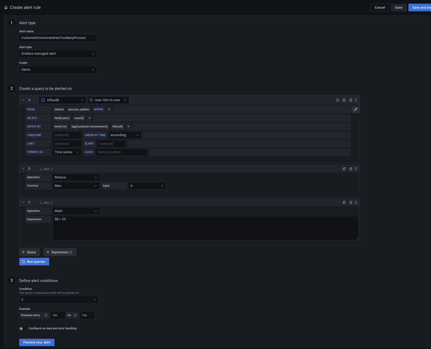 Alertng fail to send alert when a multi dimensional rule has label names in kebab case (ex ...
