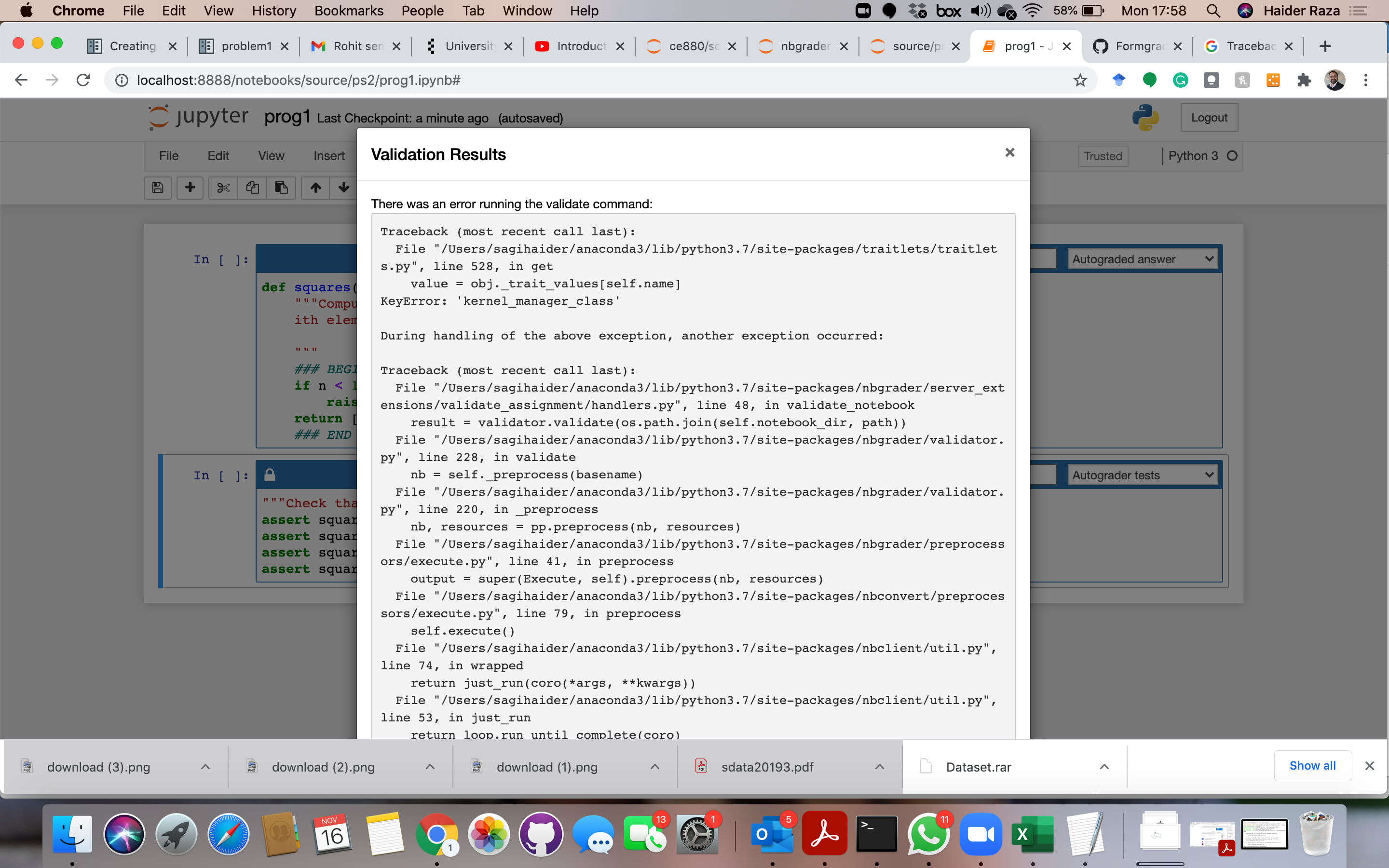 Validator Issue · Issue 1390 · Jupyternbgrader · Github